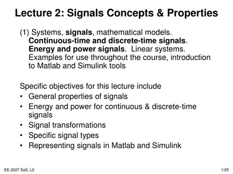 Ppt Signal Concepts And Properties Energy Power Transformations Powerpoint Presentation Id