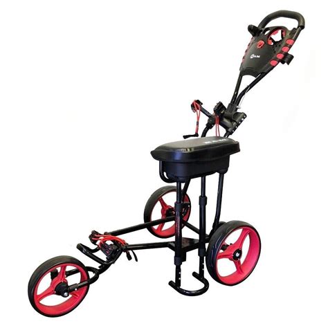 Ram Golf X Pro Laser 3 Wheel Golf Pull Cart Trolley With Seat