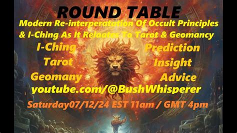 Modern Interpretation Of Occult Principles I Ching As It Relaates To Tarot And Geomancy Round