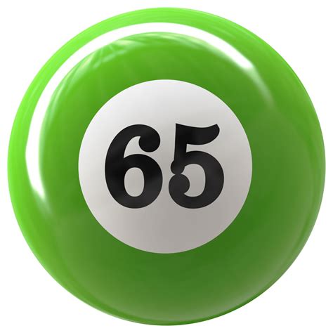 65 number 3d ball green 36307196 png