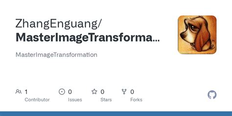 Github Zhangenguang Masterimagetransformation Masterimagetransformation
