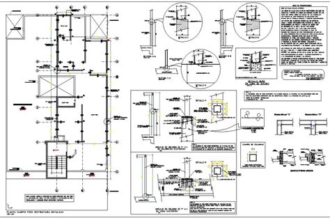Single Story Building Structure Line Plan And Other Construction Units 2d View Cad Block Autocad