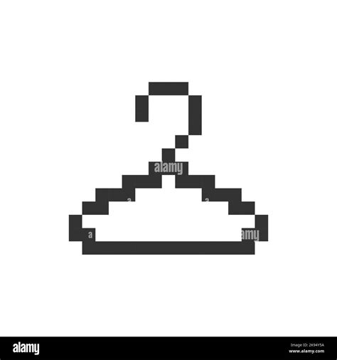 Hanger Pixelated Ui Icon Stock Vector Image Art Alamy