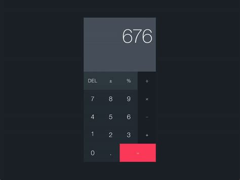 Simple Calculator Animation Made With Invision Studio By Nicholas