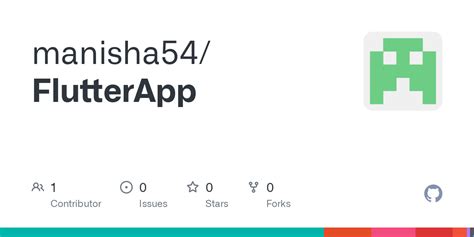Github Manisha54flutterapp
