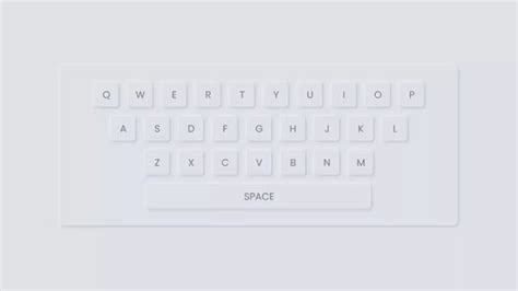 Neumorphism Keyboard Design Using Only HTML CSS