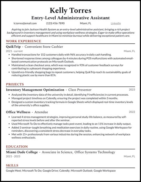 5 Real Entry Level Admin Assistant Resume Examples That Worked In 2025
