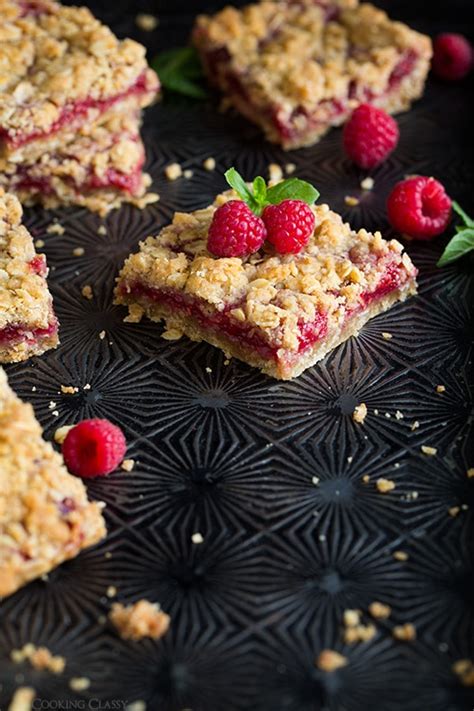 Raspberry Crumb Bars Cooking Classy