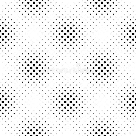 Black And White Seamless Circle Pattern Background Stock Vector Illustration Of Digital