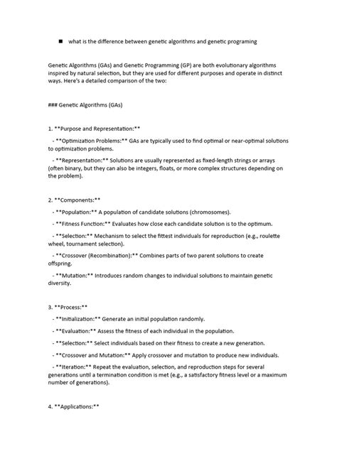 genetic algorithms and genetic programing pdf genetic algorithm