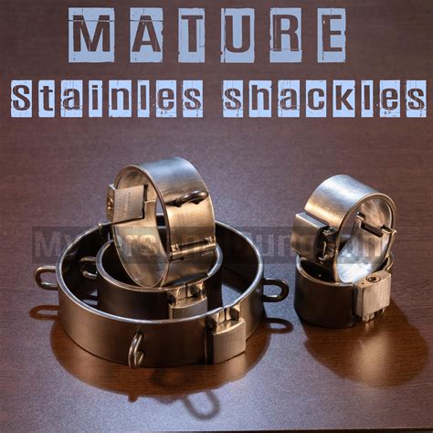Bdsm Heavy Stainless Steel Shackles 16 Wide 8 Attachment Loops