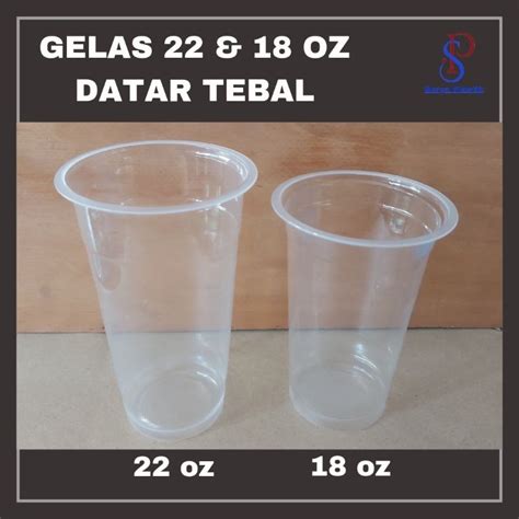 Jual Gelas Oz Gelas Plastik 22oz 18oz Gelas Plastik Datar Gelas Es Teh