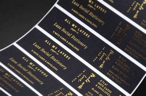 Custom Foil Stamped Labels From Inkable Click To Get Started Today