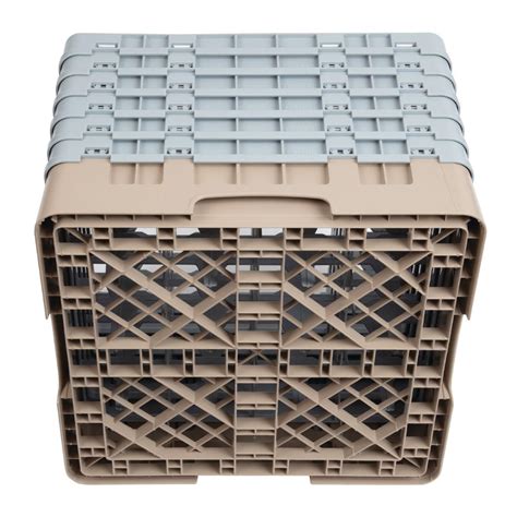 Cambro Camrack Beige 16 Compartments Max Glass Height 298mm
