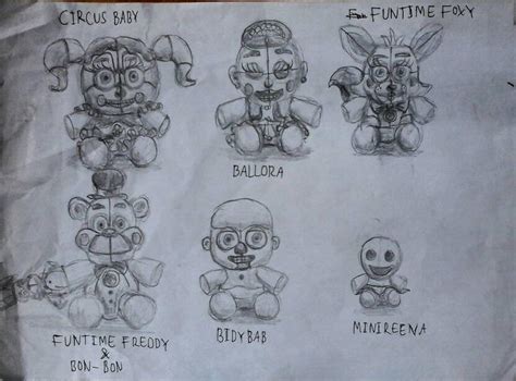 Fnaf Sister Location Plushies By Joydokefnaf On Deviantart