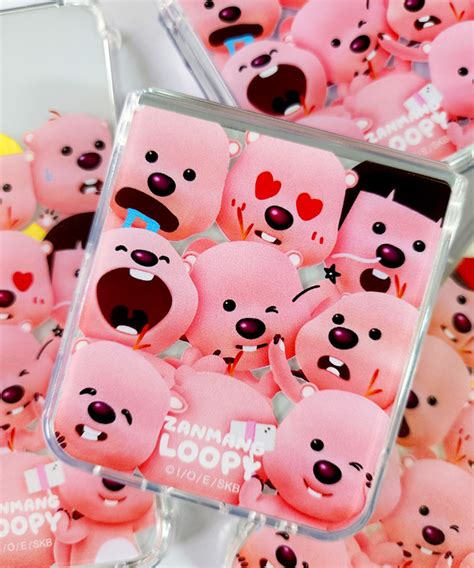 갤럭시z플립 2 3 4 5 잔망루피 와글와글 투명 젤리 케이스 커플템 우정템 갤럭시 제트플립5 지플립5 Z플립5 플립 5g 젤리 잔망루피짤 루피 캐릭터 정품 케이스 에이블리