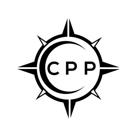 CPP Abstract Technology Circle Setting Logo Design On White Background