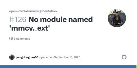 No Module Named Mmcv Ext Issue Open Mmlab Mmsegmentation GitHub