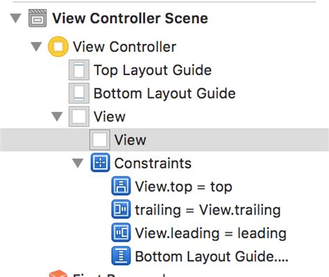 Ios Why Can I Not Constrain A View Created In The Viewdidload Method
