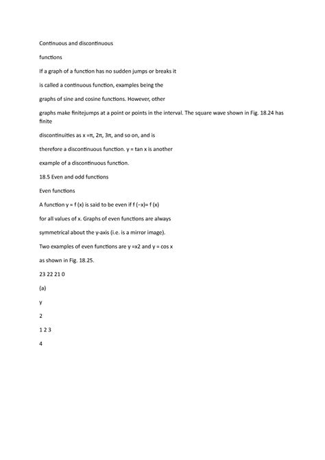 Continuous And Discontinuous Continuous And Discontinuous Functions