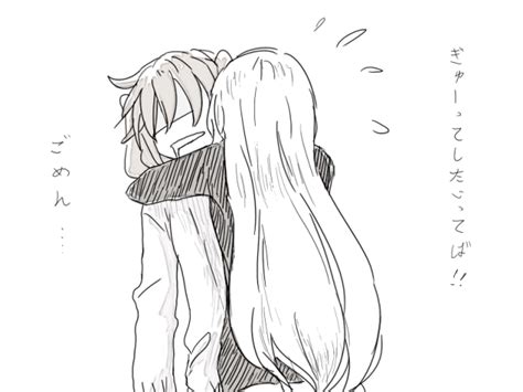 Safebooru 2girls Black Hair Closed Eyes Couple Crying Hatsune Miku