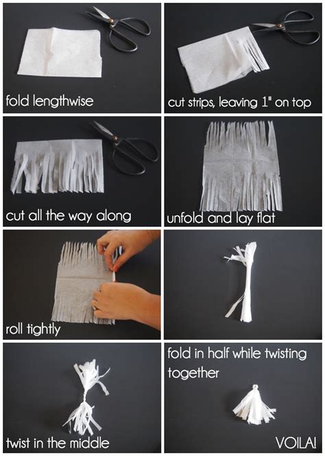 Easy DIY Make Tassel Garland Out Of Leftover Christmas Paper