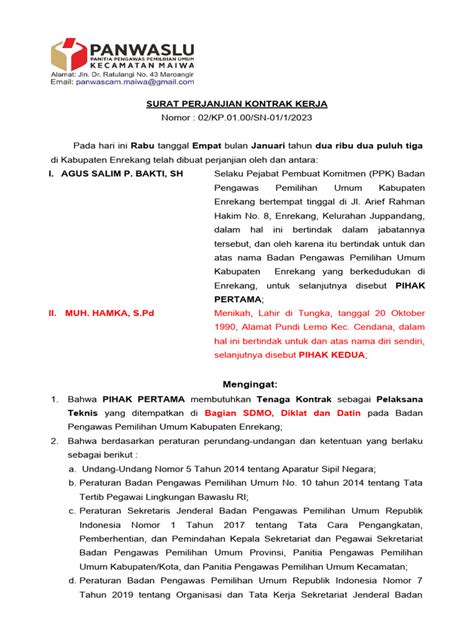 Contoh File Spk Ppnpn Kecamtan Pdf