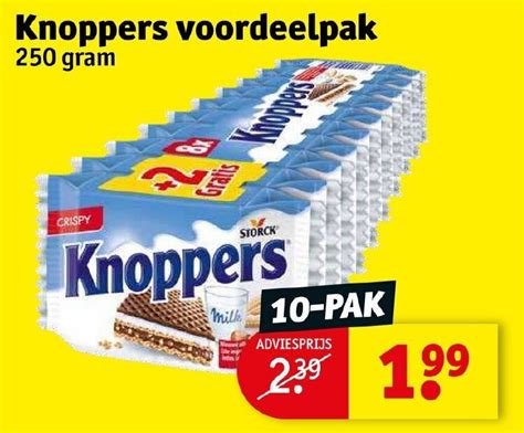 Knoppers Voordeelpak 250 Gram Aanbieding Bij Kruidvat