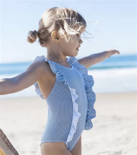 Girls Ruffle One Piece Swim