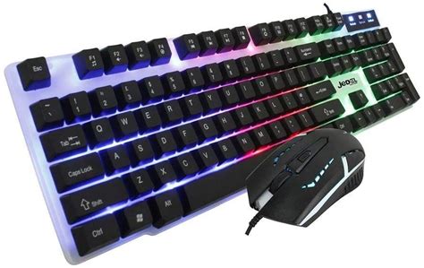 Jedel Gk100 Wired Keyboard And Mouse Combo Gaming Backlight