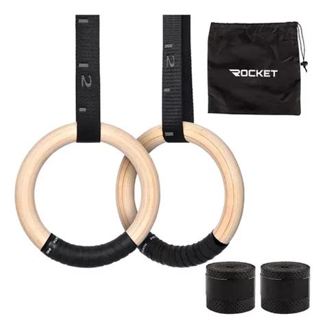 Anéis De Ginástica Crossfit Anéis De Madeira Resistência 32 Mm