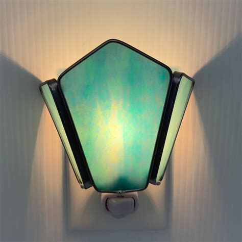 Aqua Stained Glass Etsy