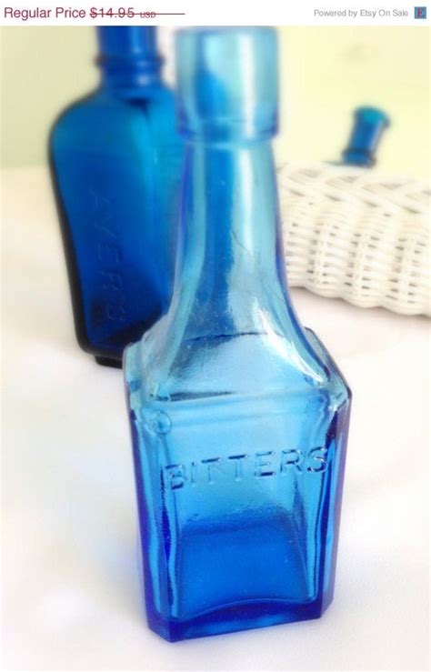 Wheaton Blue Bitters Bottle Wheaton Nj By Birdsonatwig On Etsy