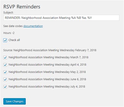 Rsvpmaker Reminders For Multiple Events Based On The Same Template Rsvpmaker Events And Email