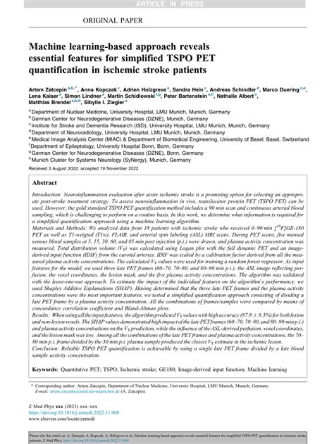 Pdf Machine Learning Based Approach Reveals Essential Features For