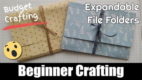 beginner crafting on a budget make an expandable mini file document