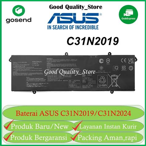 Jual Baterai Asus Vivobook Pro X Oled M Oled C N C N Original Shopee