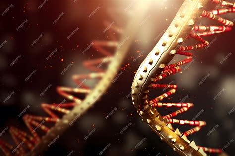 Premium Ai Image Dna Helix Intertwined With Binary Code Strands