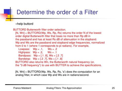 Ppt Analog Filters The Approximation Powerpoint Presentation Free