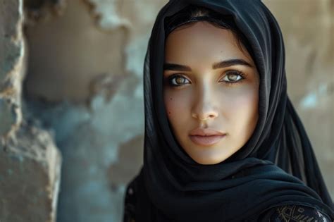 Premium Photo Beautiful Middle Eastern Woman Wearing Abaya Beautiful