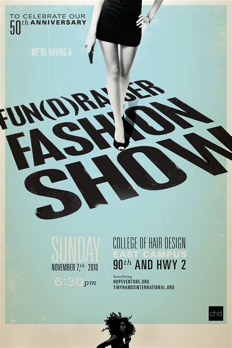 Fashion Show Poster For College Of Hair Design On Behance