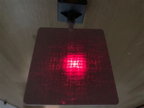 Pattern Enlarged By Convex Lens At 200 Mm From Cross Double Slit The