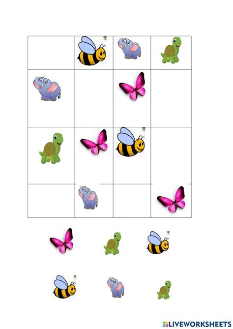 Sudoku Online Exercise For Okul Öncesi Live Worksheets