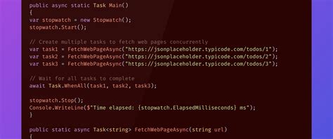 C Parallel Programming With Async And Await For Concurrent Execution