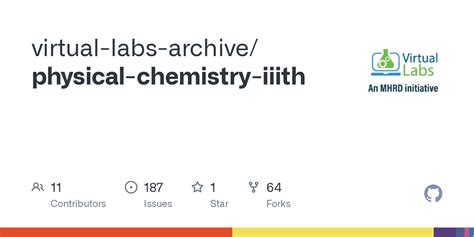 Github Virtual Labs Archivephysical Chemistry Iiith