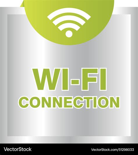 Wifi Connection Label Royalty Free Vector Image
