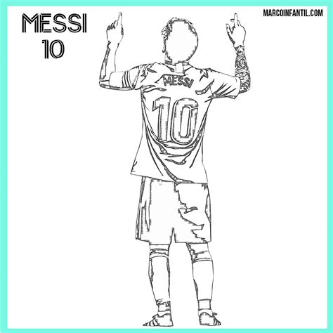 Dibujos De Messi Para Colorear