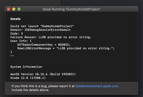Recent Development Snapshots Cause Xcode Runtime Popup Lldb Provided