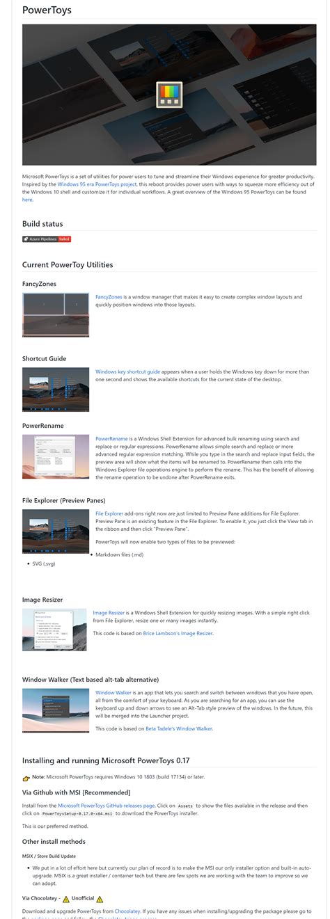 Read Me Visually Improve The Readme · Issue 2766 · Microsoft