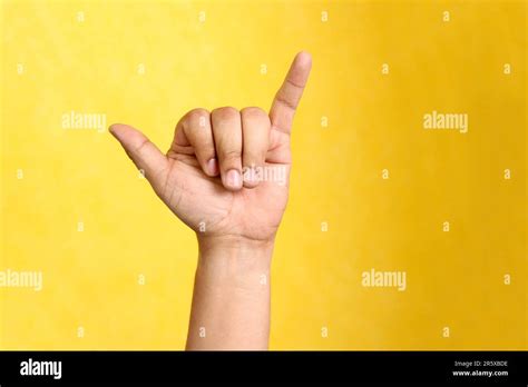 Hands Of A Latino Man Makes Sign Language Expression And Gesture